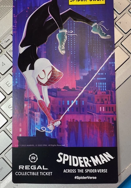 SPIDER-MAN ACROSS THE spiderverse Collectible Ticket Spider-Gwen India ...
