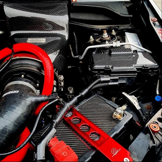HONDA CIVIC EP2/EP3/FN2 and DC5 REAL Carbon Fibre Battery Cover £42.28 ...