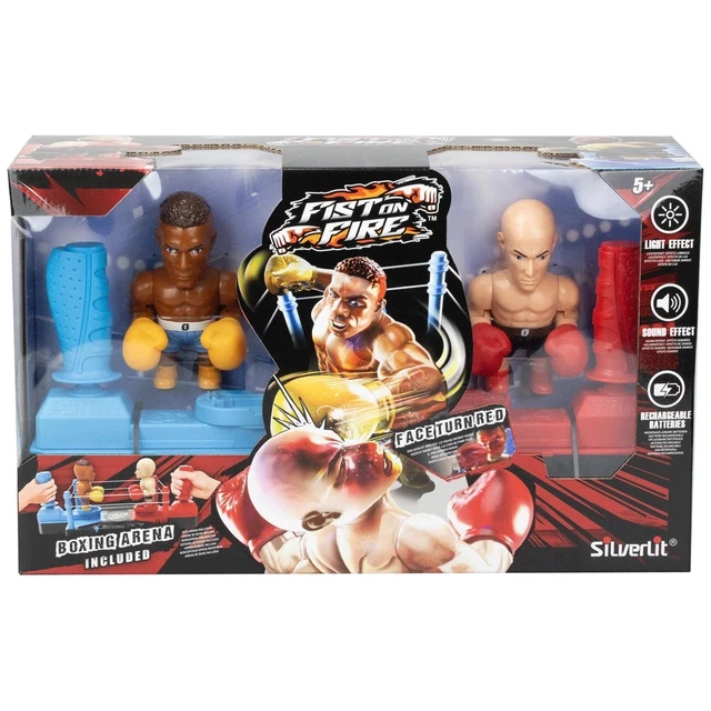 SILVERLIT FIST ON Fire Boxing Robots Set With Handle Control & Light ...