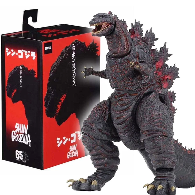 NECA SHIN RED Godzilla 6" Action Figur Kaiju 12" Head Tail Movie ...