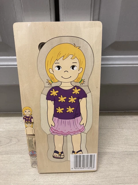 Playtive Wooden Anatomy Girls Human Body Puzzle Play Set Educational New £750 Picclick Uk