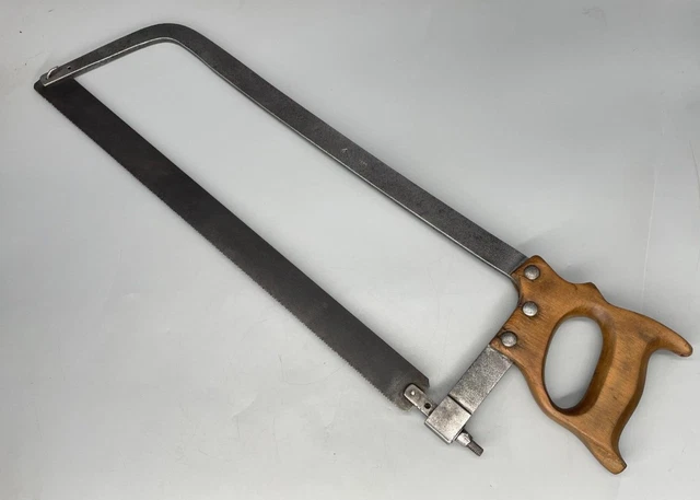 VINTAGE LARGE WW2 1940 Military Butchers Bone Saw Hacksaw Old Tool ...
