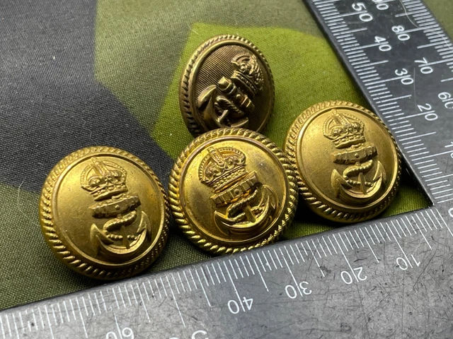 ORIGINAL SMALL GROUP of WW1 / WW2 British Royal Navy Tunic Buttons £4. ...