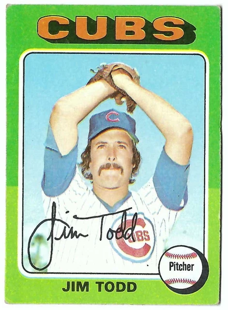 CARTA DA BASEBALL 1975 Topps Jim Todd Chicago Cubs #519 EUR 0,92 ...