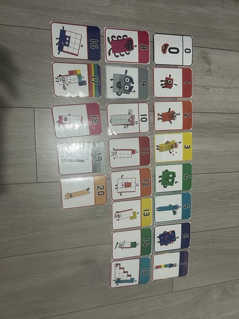 NUMBERBLOCKS NUMBER CARDS to 20 0-20 Teaching Resources counting KS1 ...