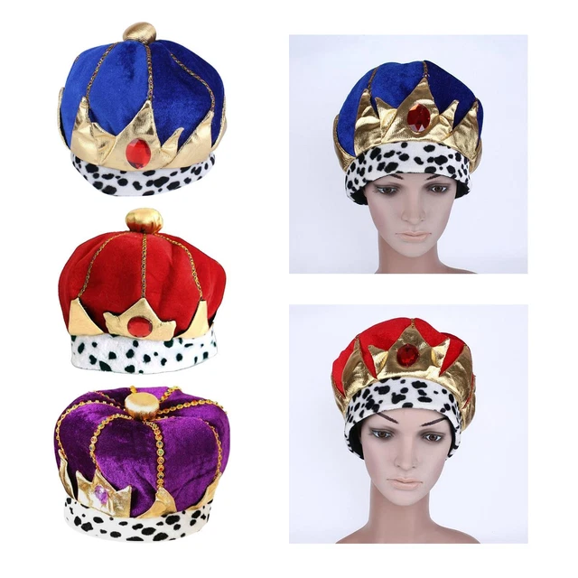 KING CROWN HAT Stage Performance Theme Party Prop Crown £6.18 - PicClick UK