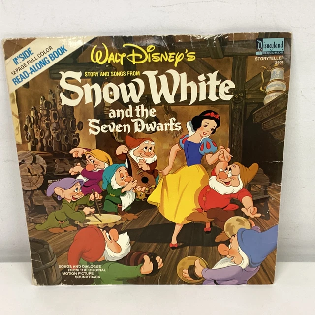 WALT DISNEY'S SNOW White & the Seven Dwarfs Vinyl Record (125) #314 $9. ...