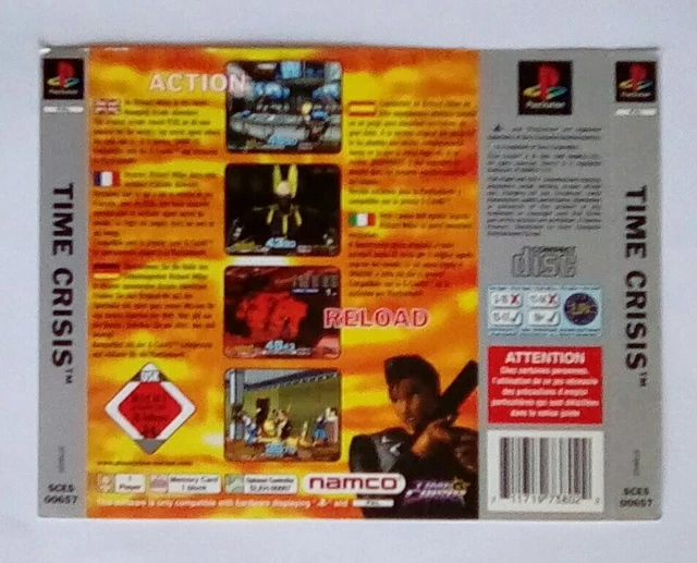 *BACK INLAY ONLY* Time Crisis Playstation One 1 PS1 PSOne PS PSX £6.91 ...