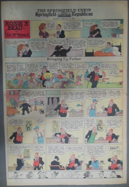 BRINGING UP FATHER Sunday by George McManus from 1/3/1943 Full Page ...
