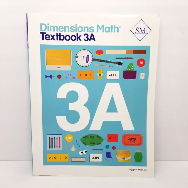 DIMENSIONS MATH TEXTBOOK 3A Singapore Math SM Elementary Homeschool ...
