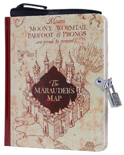 HARRY POTTER: MARAUDER'S Map Lock and Key Diar (Mixed Media Product ...