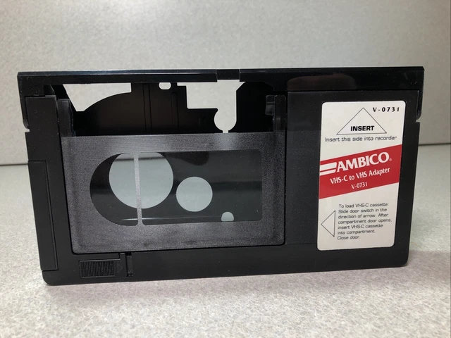 AMBICO VHS-C TO VHS Converter V-0731 Motorized Adapter [WORKING - SEE ...