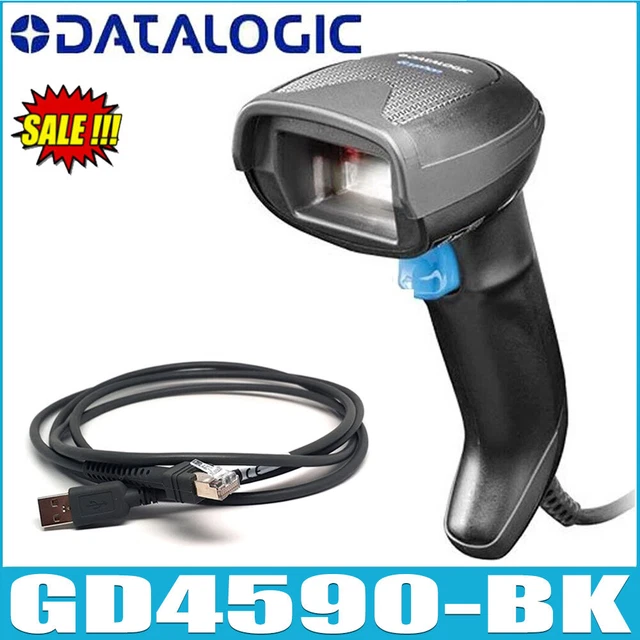 DATALOGIC GRYPHON GD4590-BK 2D Wired Handheld Barcode Scanner Kit With ...