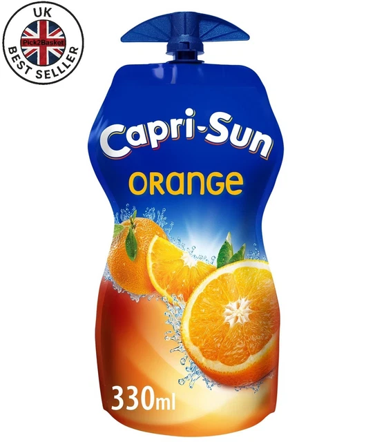 CAPRI SUN ORANGE Juice Drink 15 x 330ml Priced Pouches Fruity ...