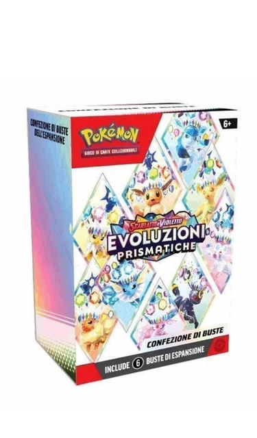 POKEMON EVOLUZIONI PRISMATICHE Bundle Box 6 Bustine ITA SEALED EUR 74 ...