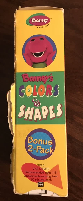BARNEY - BARNEYS Colors Shapes (VHS, 1997, 2-Tape Set) $13.83 - PicClick CA