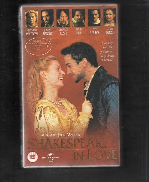 SHAKESPEARE IN LOVE (VHS/SUR, 2002) *** picture good tested sound ...