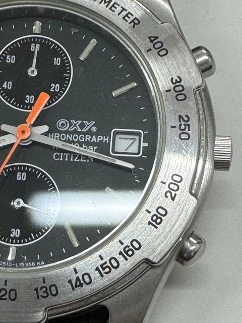 CITIZEN OXY ANALOG Quartz Men Chronograph Vintage 931510023 £106.08 - PicClick UK