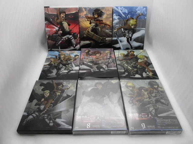 ATTACK ON TITAN vol.1-9 Limited Edition Blu-ray Disc Japan BD Shingeki no Kyojin £112.33 ...