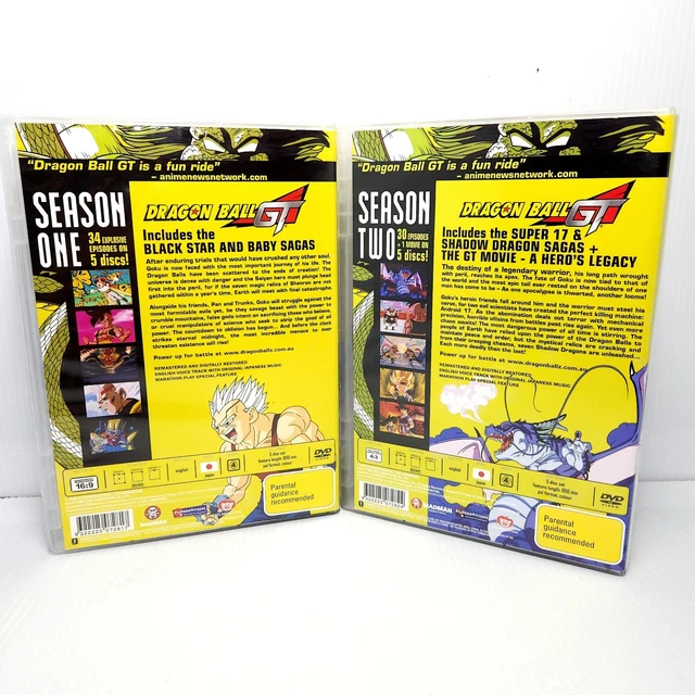 DRAGON BALL GT Season 1 & 2 DVD PAL Region 4 Remastered Anime Madman ...