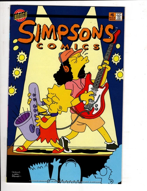 SIMPSONS COMICS #6 Comic Book Bongo Comics Group 1994 Matt Groening VF ...