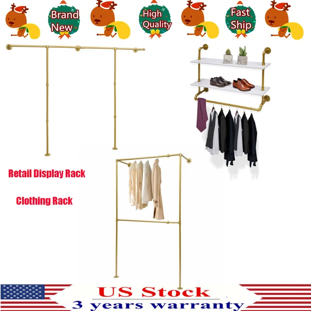 Industrial Cast Iron Pipe Clothing Rack