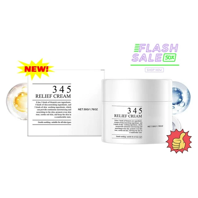 345 RELIEF CREAM | Daily Face Moisturizer | Blemish Relief Care ...