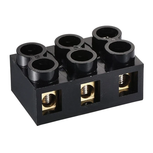 500V TERMINAL BLOCK 60A Screw Electric Barrier Strip Electrical ...