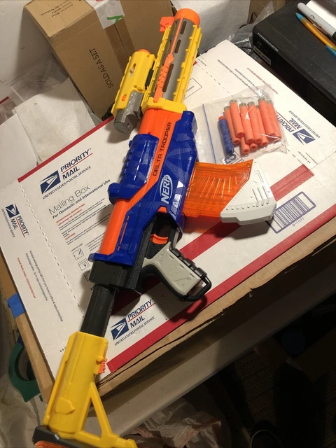 NERF N-STRIKE ELITE Delta Trooper Combat Blaster Custom Used Laser ...