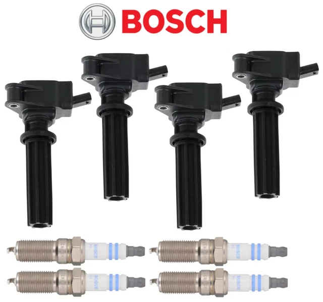 BOSCH IGNITION COILS Spark Plug Double Iridium 8 PCS Kit Set for Land ...