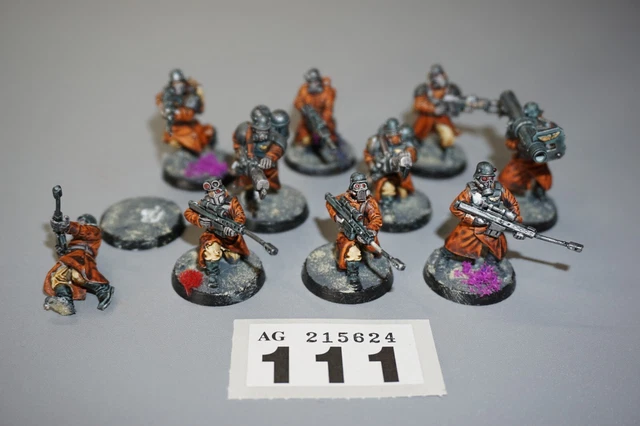 WELL PAINTED WARHAMMER 40k Death korps of krieg infantry ×10 FB1 games ...