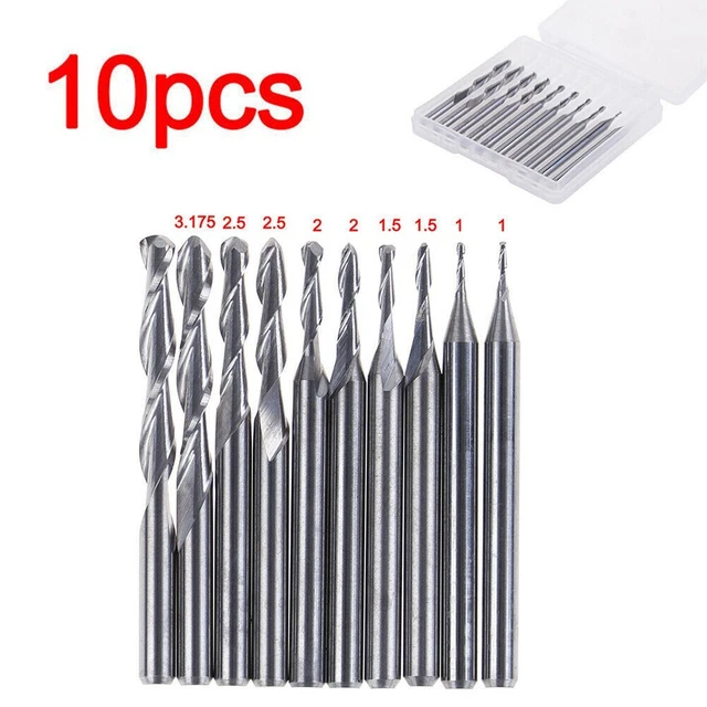 PROFESSIONAL CARBIDE BALL Nose End Mill Set for Woodworking MDF and ...