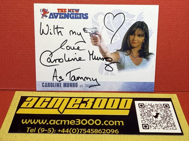 2025 THE NEW AVENGERS COLLECTION - CAROLINE MUNRO as Tammy Autograph Card CM4 £12.50 - PicClick UK