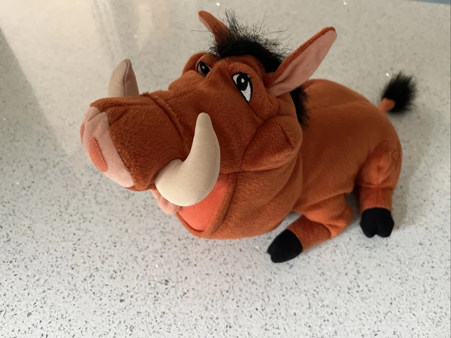 DISNEY THE LION King Tootin' Pumba Pumbaa Hog Plush Stuffed Soft Toy ...