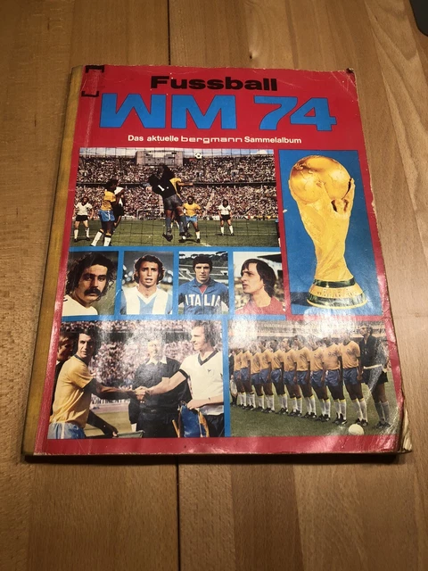 FUSSBALL WM 74 Das aktuelle bergmann Sammelalbum vollständig komplett ...