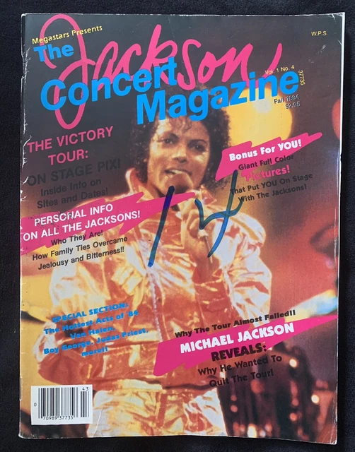 THE JACKSON CONCERT Magazine, Fall 1984, Michael Jackson Reveals ...