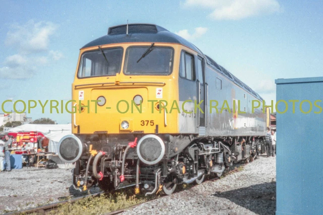 UK RAILWAY PHOTOGRAPH Of Class 47 47375. Rm47-2909 £1.70 - PicClick UK