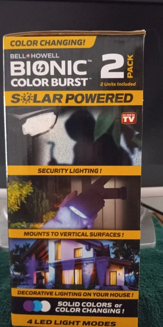 BELL + HOWELL Bionic Color Burst Solar Powered Outdoor Color Changing ...