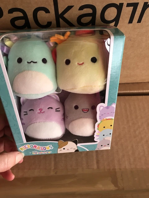 MICROMALLOWS SQUISHMALLOWS IRINA Axolotl, Tabitha Cat, Tex Taco. New ...