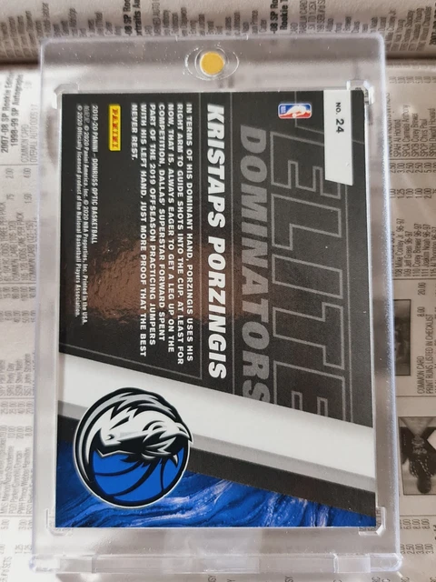 KRISTAPS PORZINGIS 2019-20 Panini Donruss Optic Elite Dominators Card ...