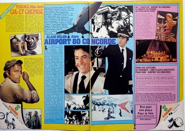 ALAIN DELON = Coupure De Presse 2 Pages 1979 / Clipping + Terence Hill ...