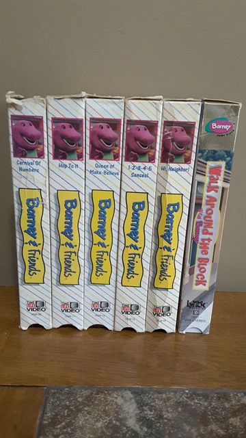 BARNEY & FRIENDS Time Life VHS Tapes, Lot of 5 +1, 1992 Rare NOS £49.35 ...