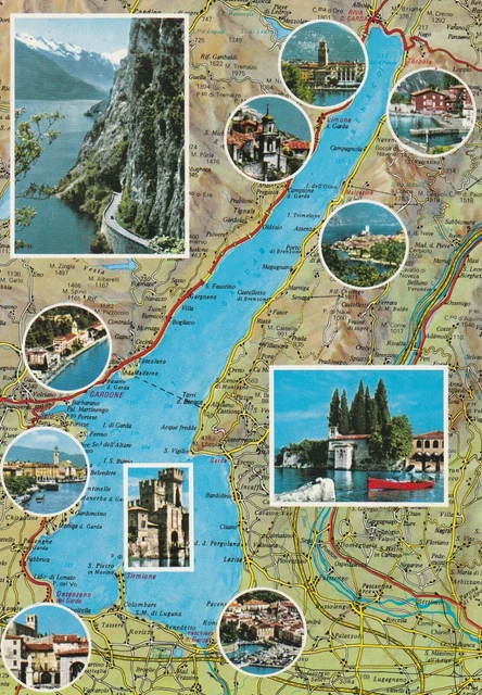 Wunderbar Karte Von Italien Gardasee Fotos