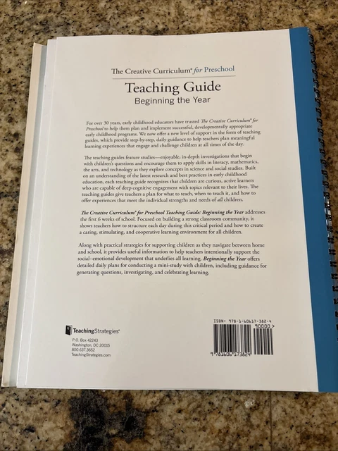 THE CREATIVE CURRICULUM for Preschool Teaching Guide - Beginning the ...