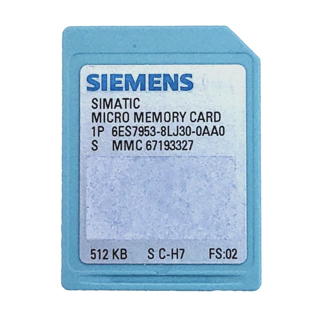 SIEMENS SIMATIC S7-300 Memory Card 512KB | FS:02 | 6ES7953-8LJ30-0AA0 ...