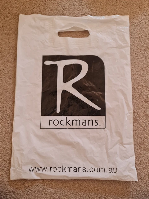 PLASTIC BAG SHOPPING bag Rockmans $10.00 - PicClick AU