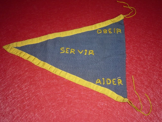 [SCOUTISME] VINTAGE 40S FRENCH BOY SCOUTS / FANION Pennant Rare 1947 ...