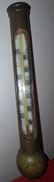 DDR MESSING THERMOMETER Heizkessel Badeofen Schleuderthermometer ...