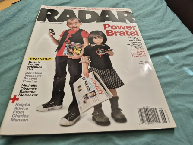 RADAR MAGAZINE BRAD Renfro Madonna Donatella Versace Michelle Obama ...