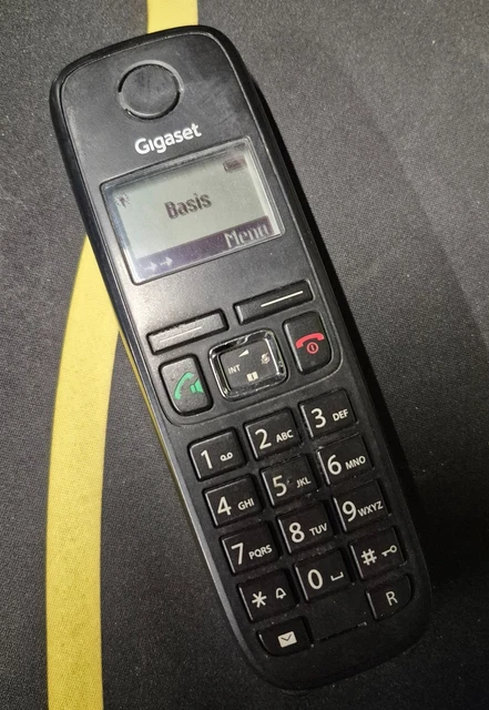 GIGASET BASIS AS320A Mobilteil AS320 mit Anrufbeantworter Ladestation ...